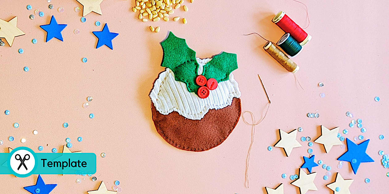 A fabulous and fun Christmas Pudding Beanbag Craft. - Twinkl