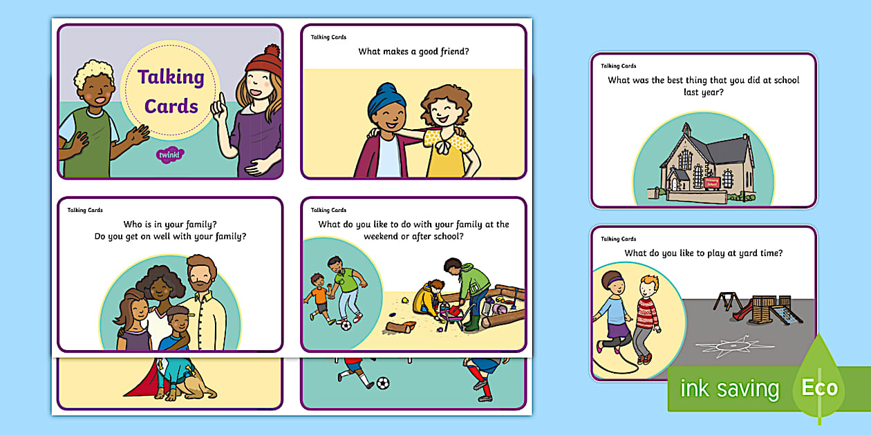 1st/2nd Class Oral Language Talk Cards - Twinkl