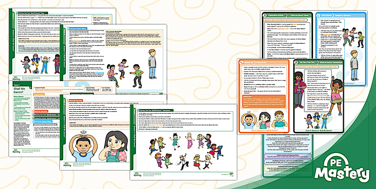 PE Mastery: Nursery PD: Term 3: S6: Shall We Dance? - Twinkl