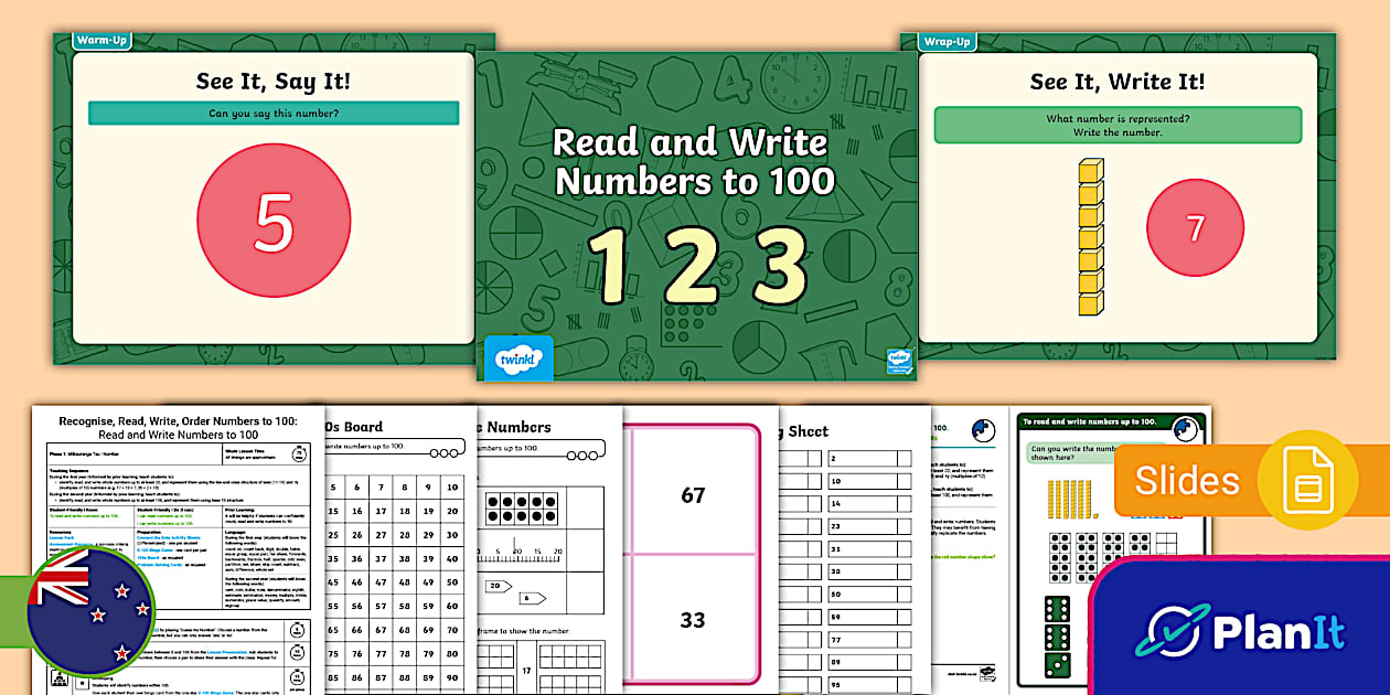 * NEW * Phase 1 Number: Recognise, Read, Write Numbers to 100