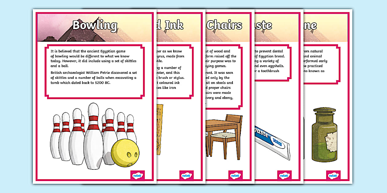 Ancient Egypt Inventions Display Poster Pack (Teacher-Made)