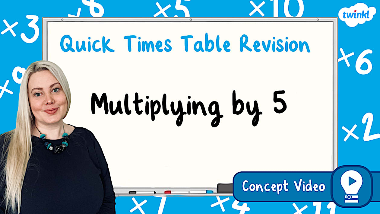 👉 Multiplying by 5 | Maths Concept Video (Teacher-Made)