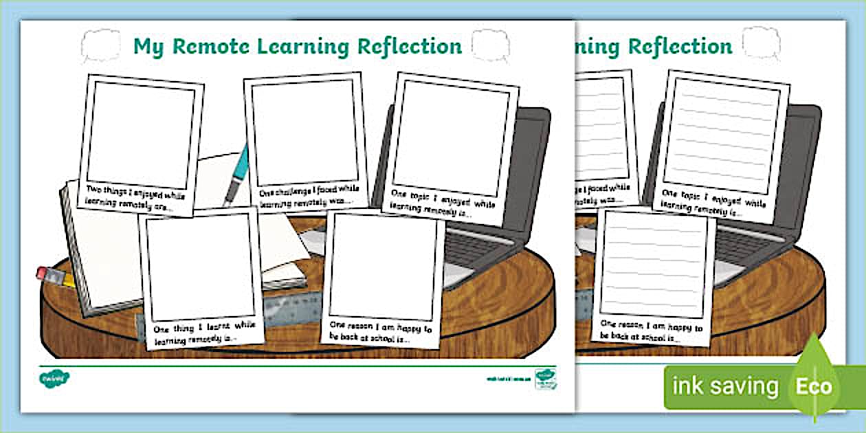 Remote Learning Reflection (Teacher-Made) - Twinkl