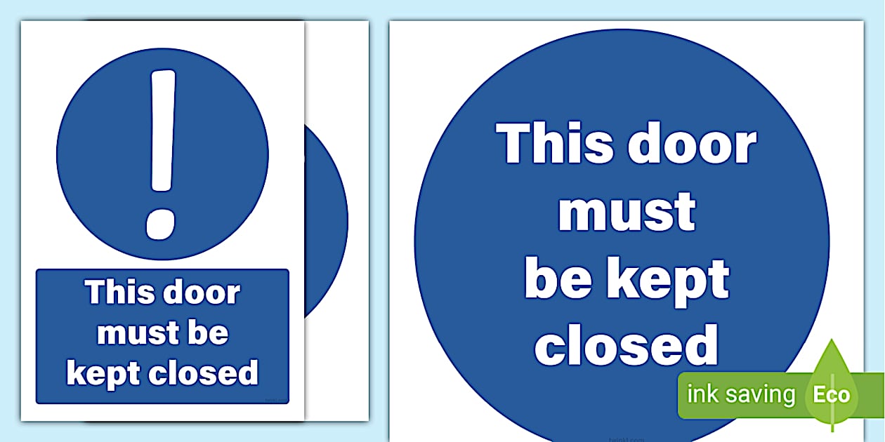 Editable Shut Door Sign Posters (teacher made) - Twinkl