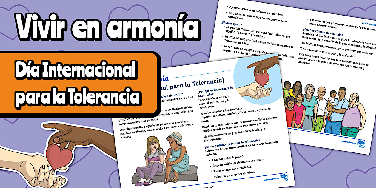 Información sobre el Día Internacional para la Tolerancia