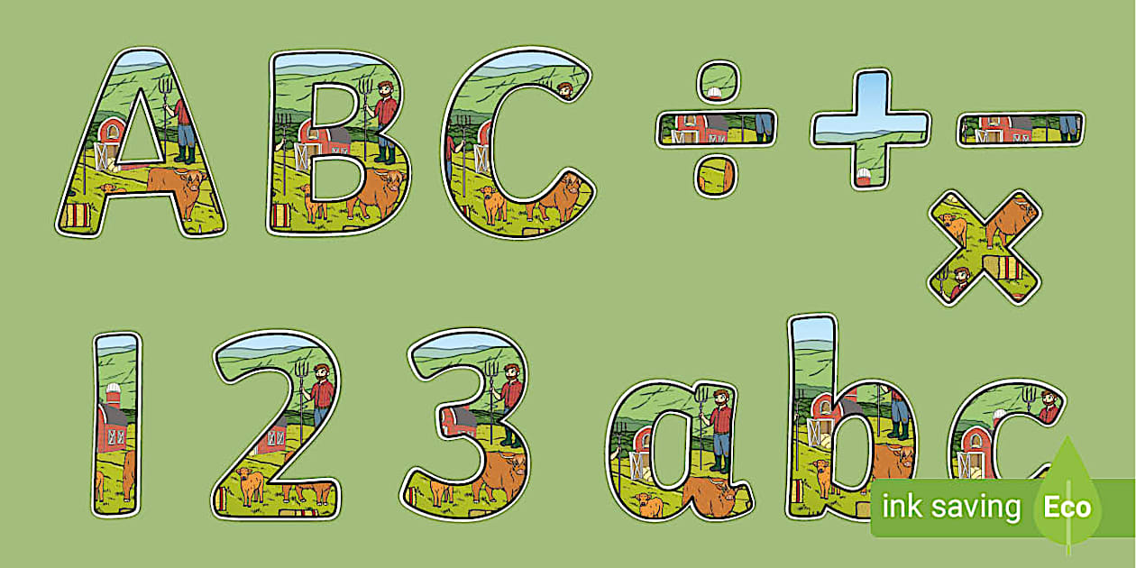 Highland Cows Display Lettering (teacher made) - Twinkl