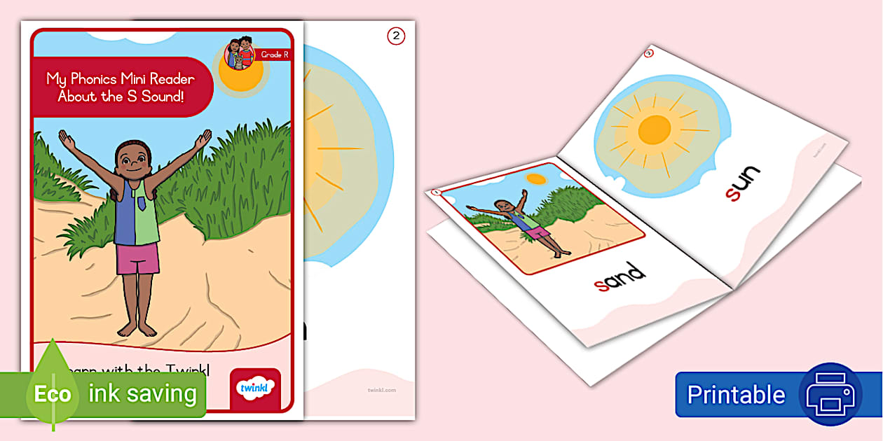 Gr. R Phonics Mini Reader: S- Sound (Teacher-Made) - Twinkl