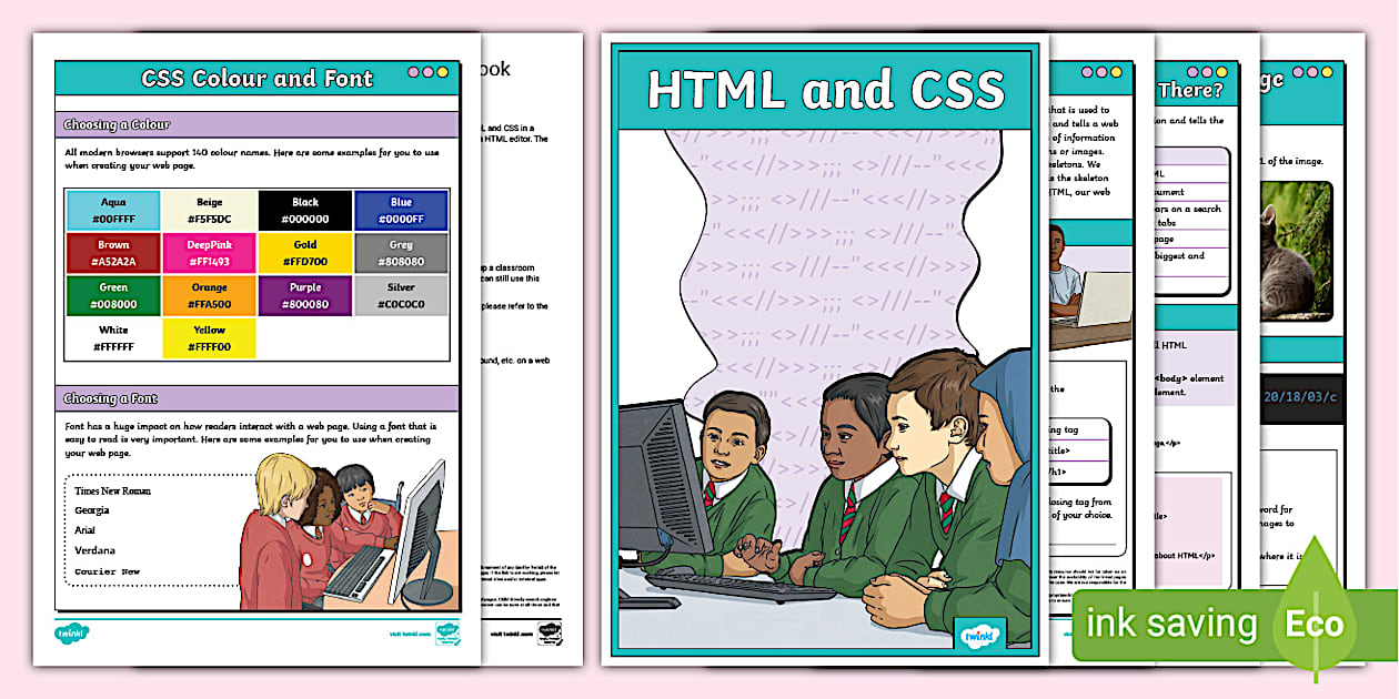 KS2 HTML Web Page Activity Pack (teacher made) - Twinkl