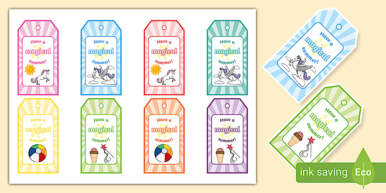 Have a Magical Summer Gift Tags