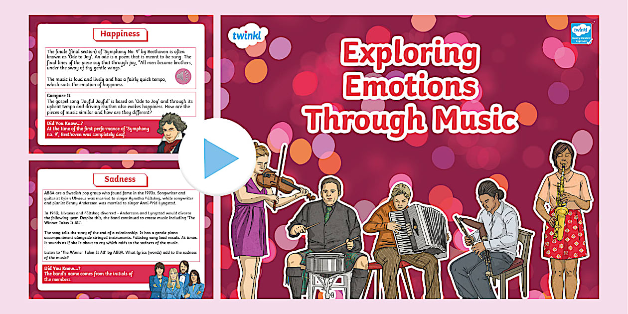 👉 LKS2 Exploring Emotions Through Music PPT - Twinkl