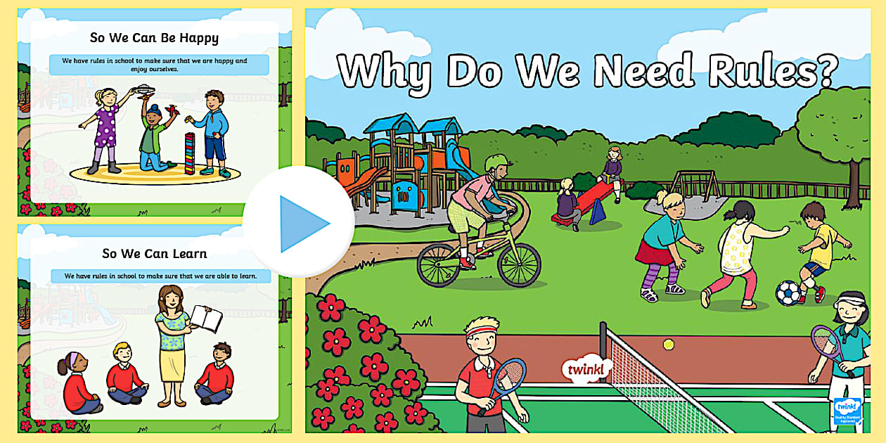 Why Do We Need Rules? Early Level PowerPoint (Teacher-Made)
