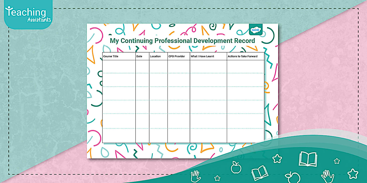 TA CPD Record (teacher made) - Twinkl