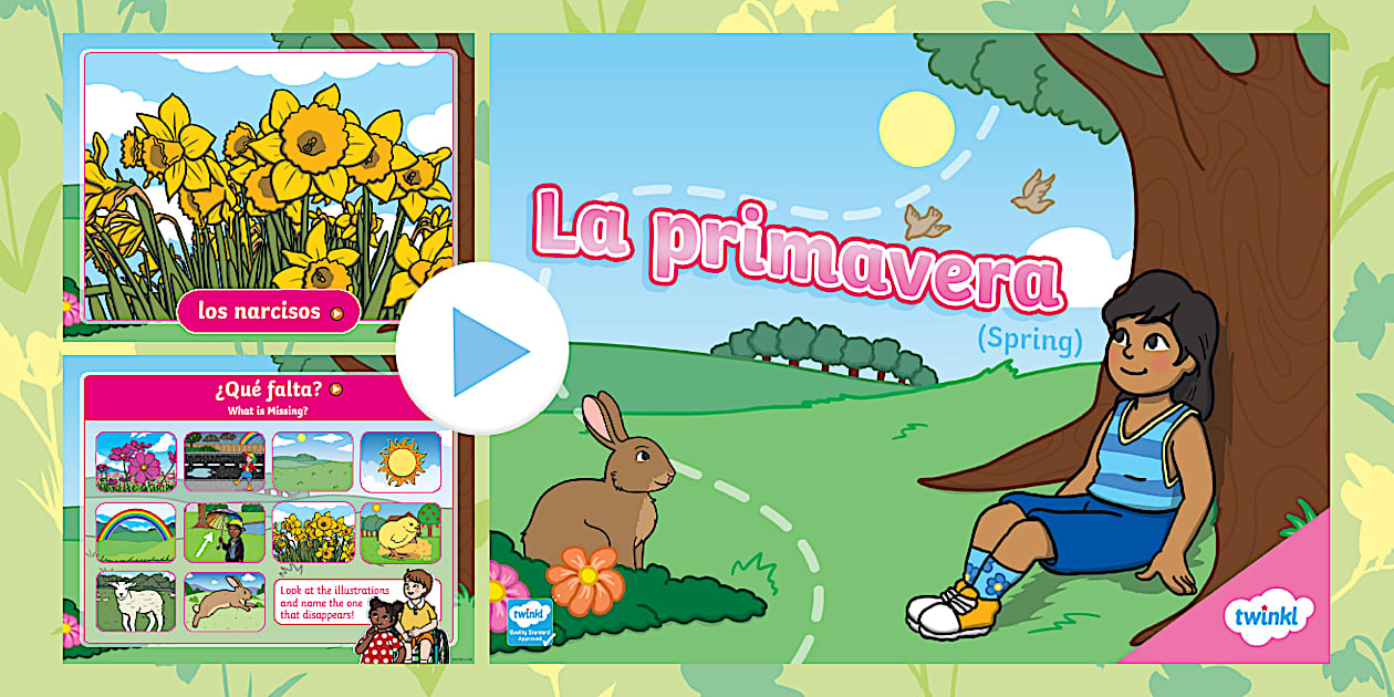 👉 Spanish: Spring PowerPoint