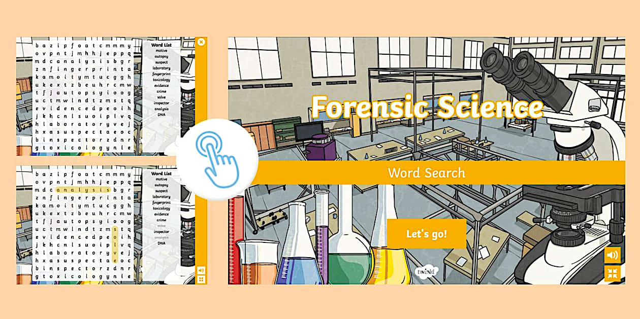 Forensic Science Interactive Word Search (Teacher-Made)