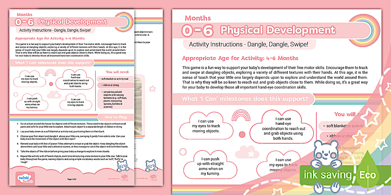 FREE! - 0-6 Months Physical Development Activity - Twinkl