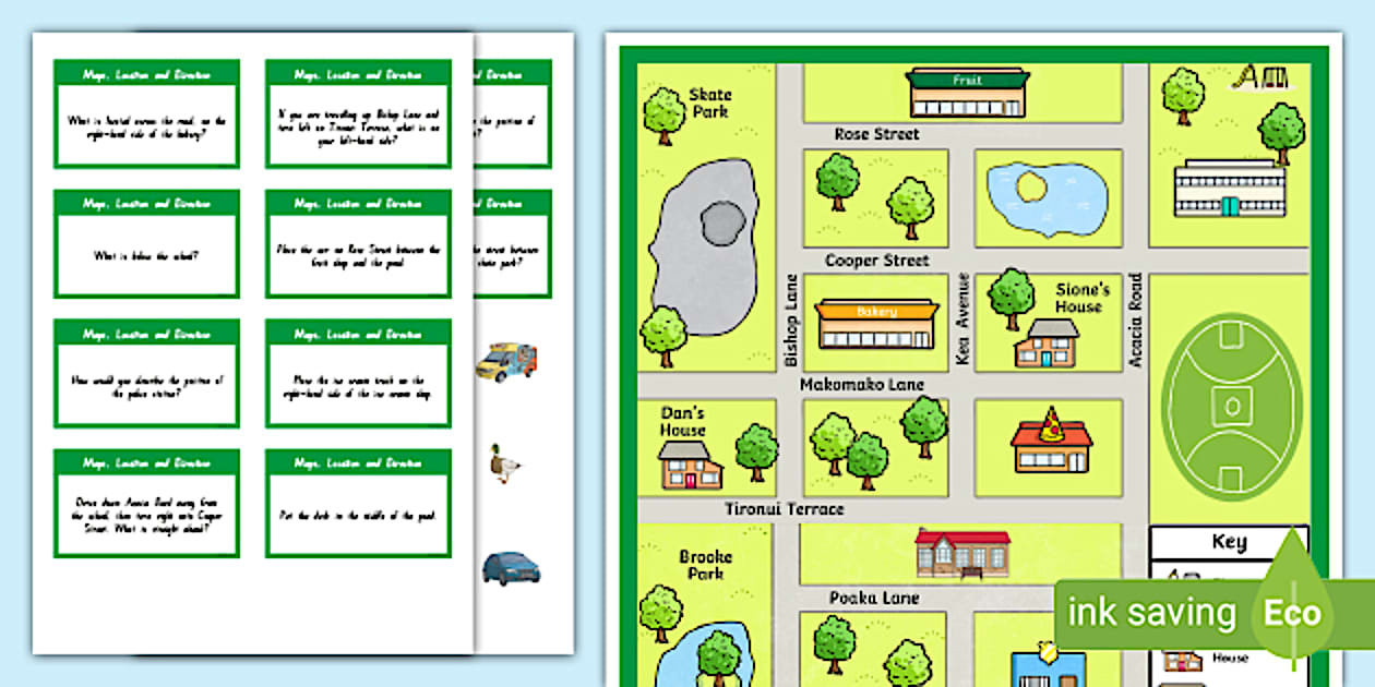 NZ Maps, Directions and Locations Game (teacher made)