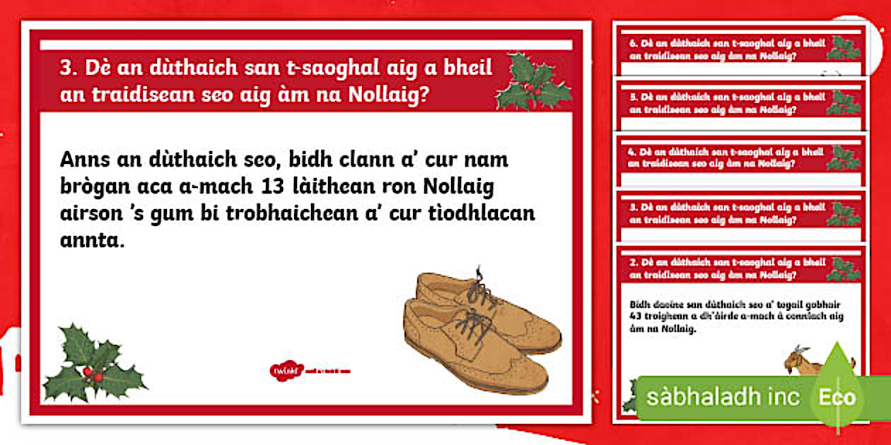 Nollaig air Feadh an t-Saoghail – Stèiseanan-bleadraig