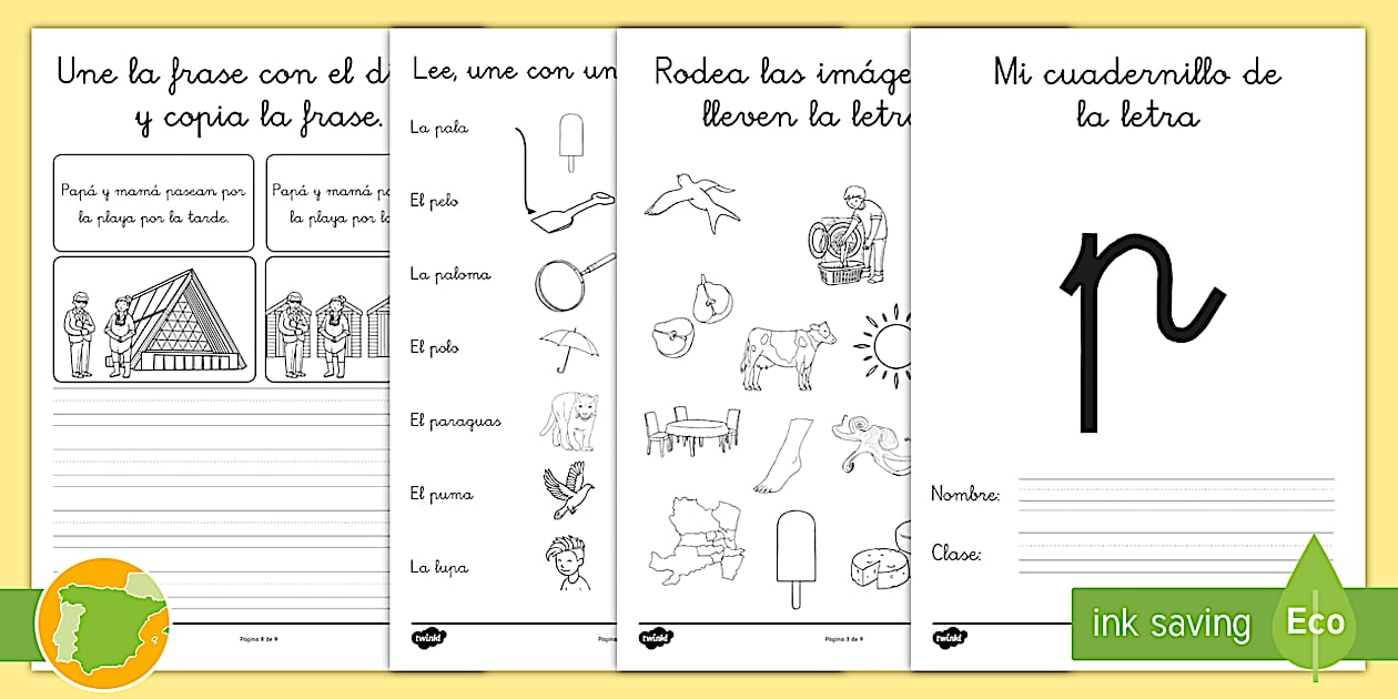 Cuadernillo de lecto: La P
