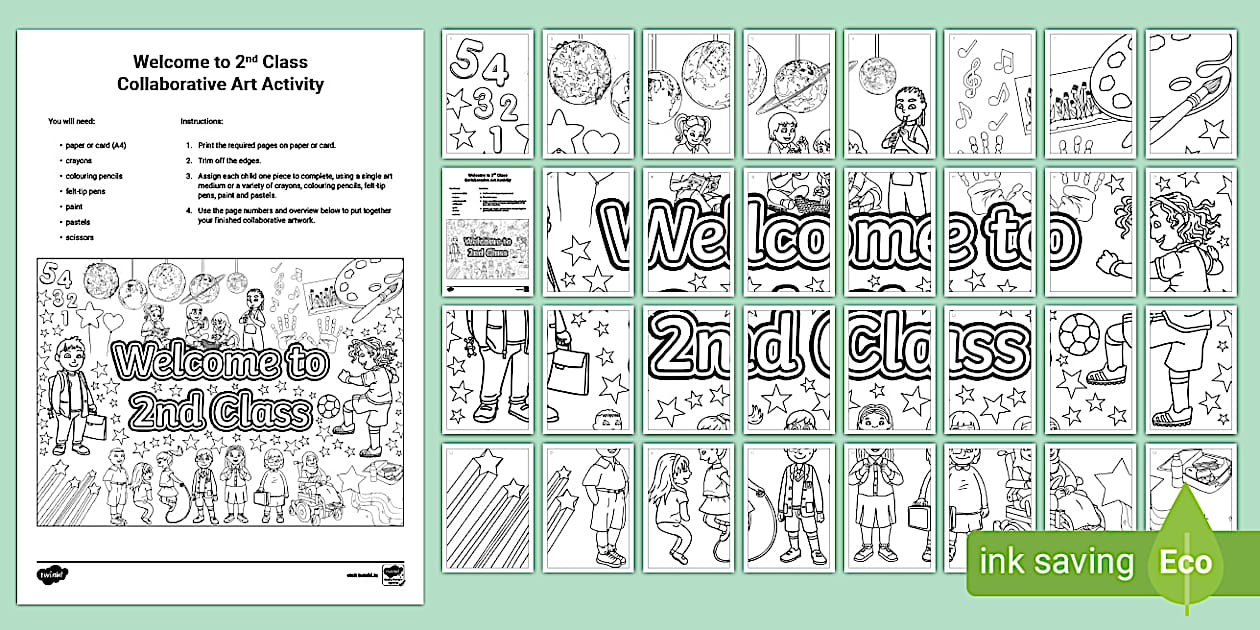 Welcome to 2nd Class Collaborative Back to School Display