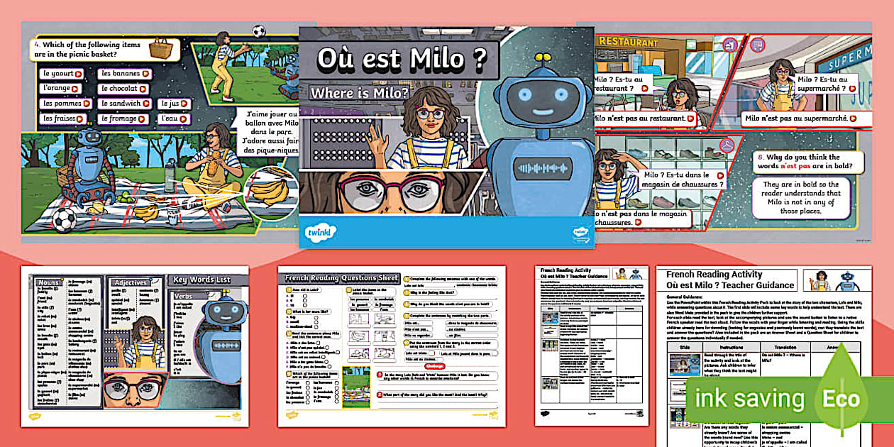 👉 French Reading PowerPoint Activity Pack - KS2 - Twinkl