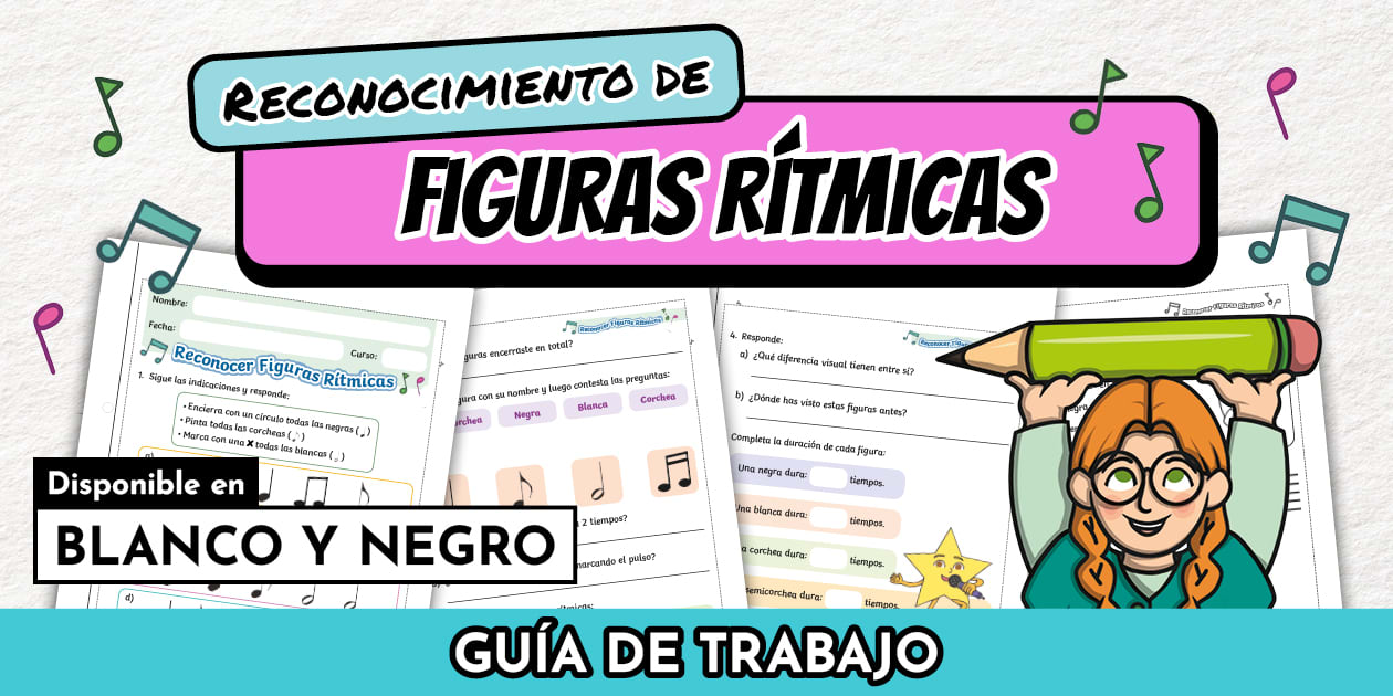 Guía Trabajo | Figuras Rítmicas | Reconocer | Ritmo | Musica