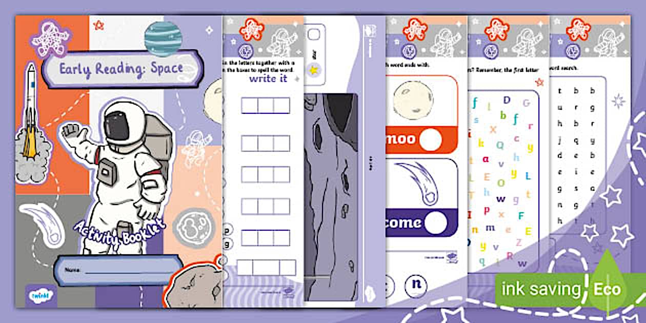 Early Reading: Space Activity Booklet (Teacher-Made)