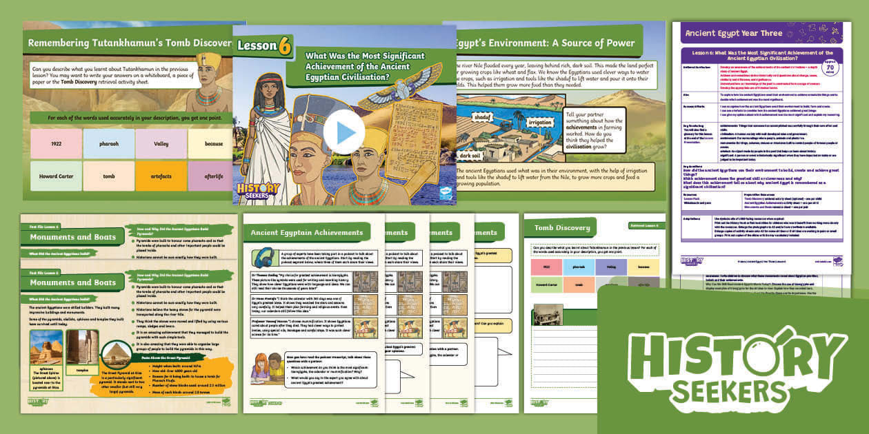 History Seekers: LKS2: Ancient Egypt: Lesson 6 - Twinkl