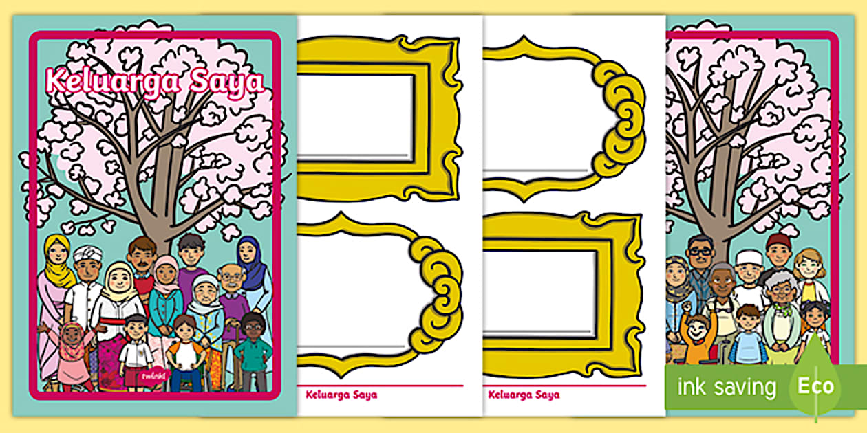 SA My Family Booklet Indonesian (teacher made) - Twinkl