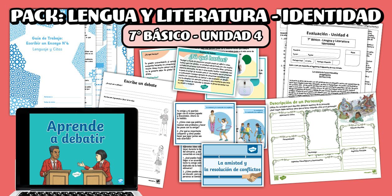 Pack Unidad| Lengua y Literatura| Identidad| Perspectiva|7.°