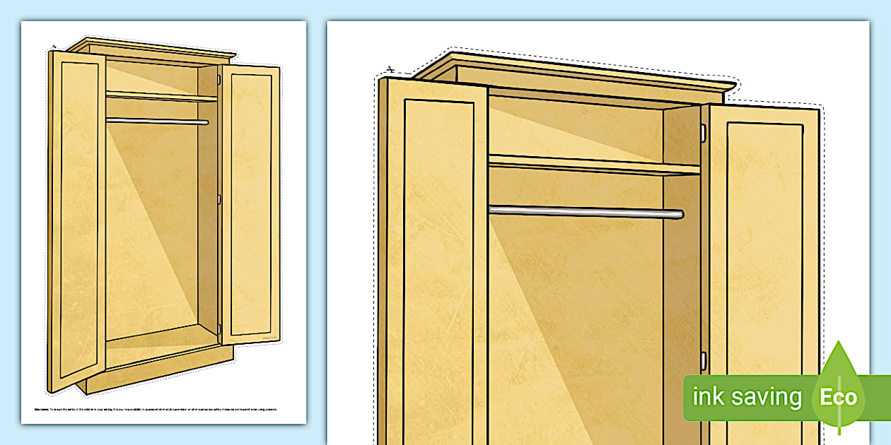 Empty Wardrobe Display Cut-Out (teacher made) - Twinkl