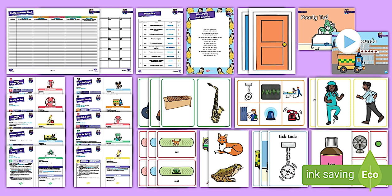 Phonics Level 1 Week 15: Doctors Weekly Lesson Pack