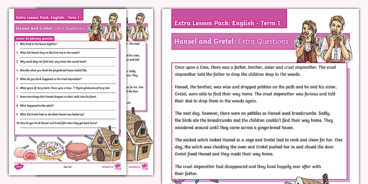 Hansel and Gretel: More Questions (Teacher-Made) - Twinkl