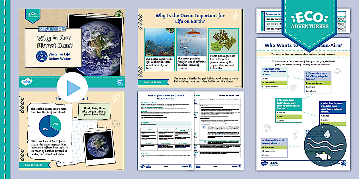 Water: Year 3 Lesson 1 - Why Is Our Planet Blue? - Twinkl