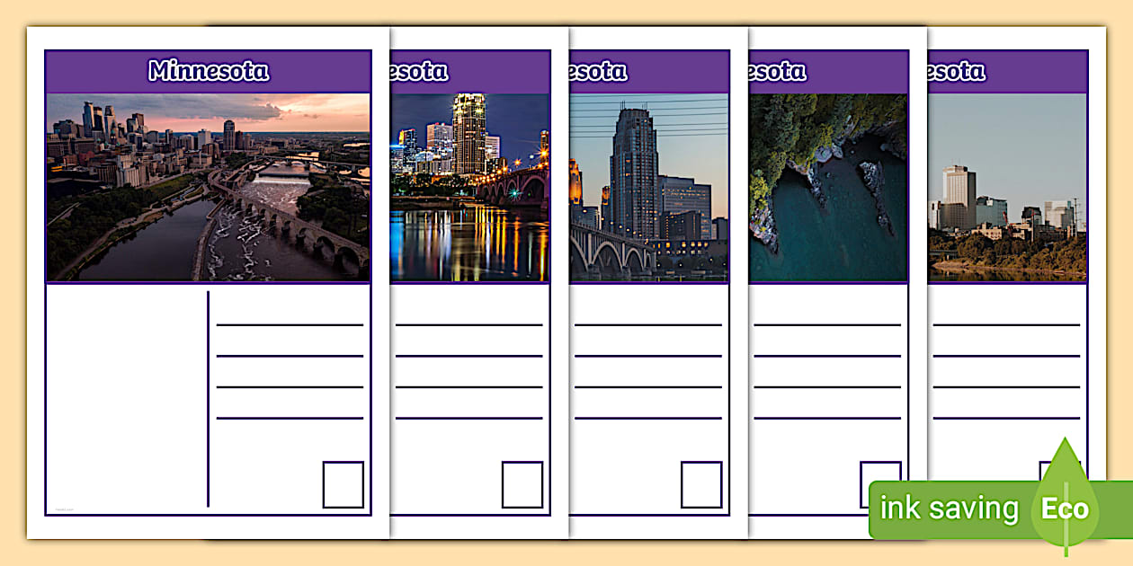 Minnesota Postcards (teacher made) - Twinkl