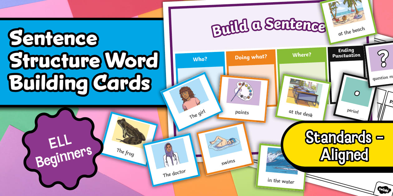 Sentence Structure Cards for English Learners | Twinkl USA