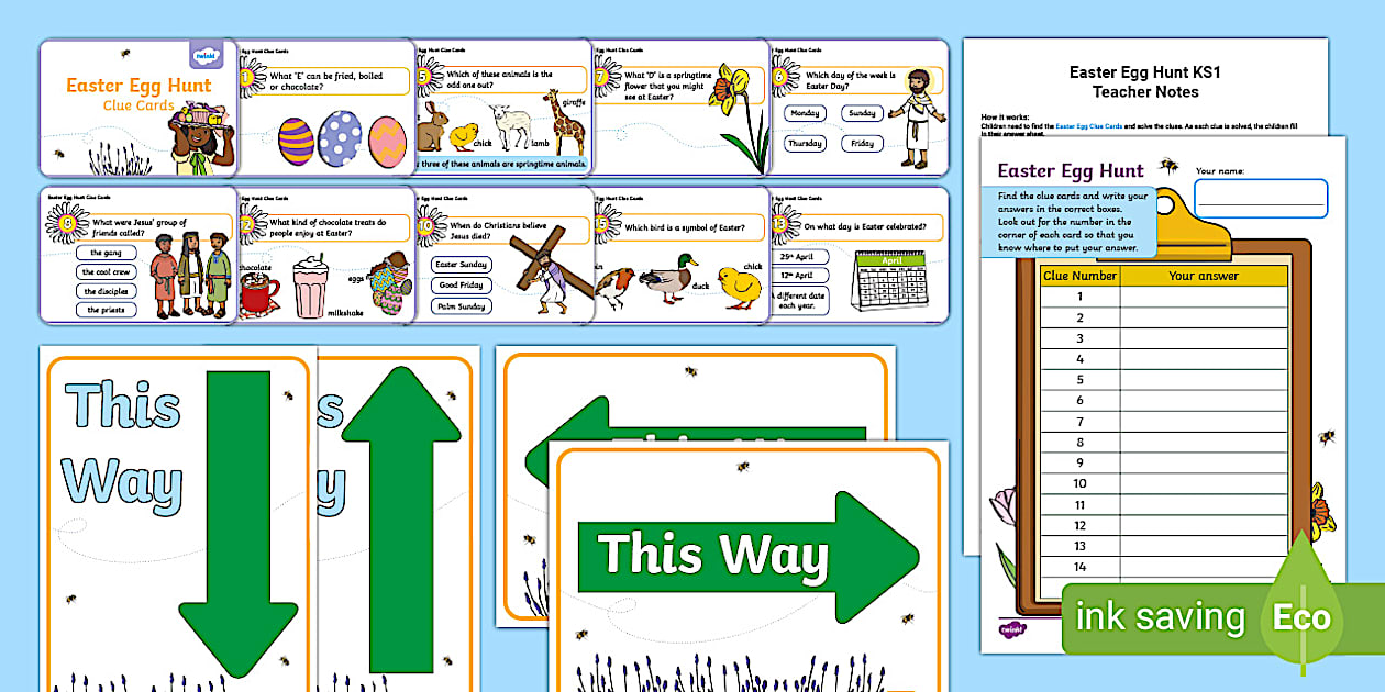 KS1 Easter Egg Hunt (teacher made) - Twinkl