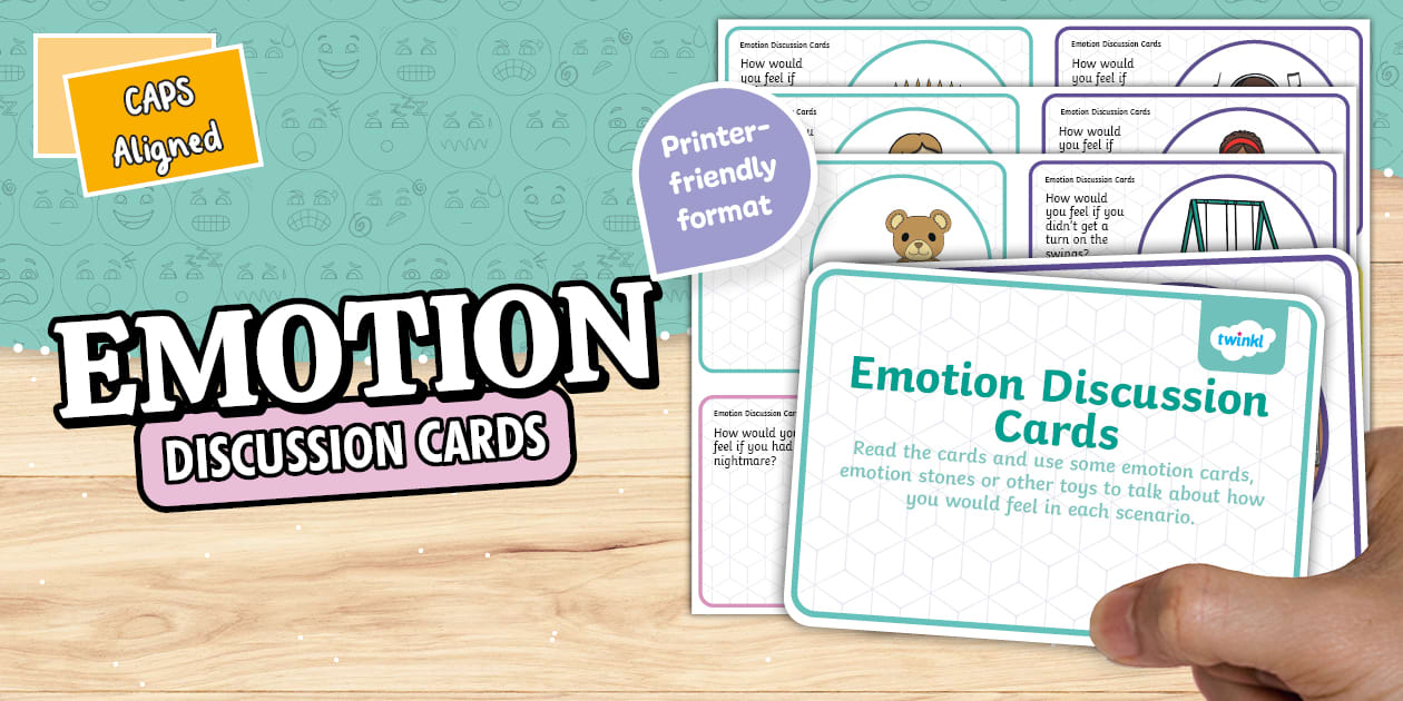 Foundation Phase Life Skills - Emotion - Discussion Cards (CAPS Aligned)