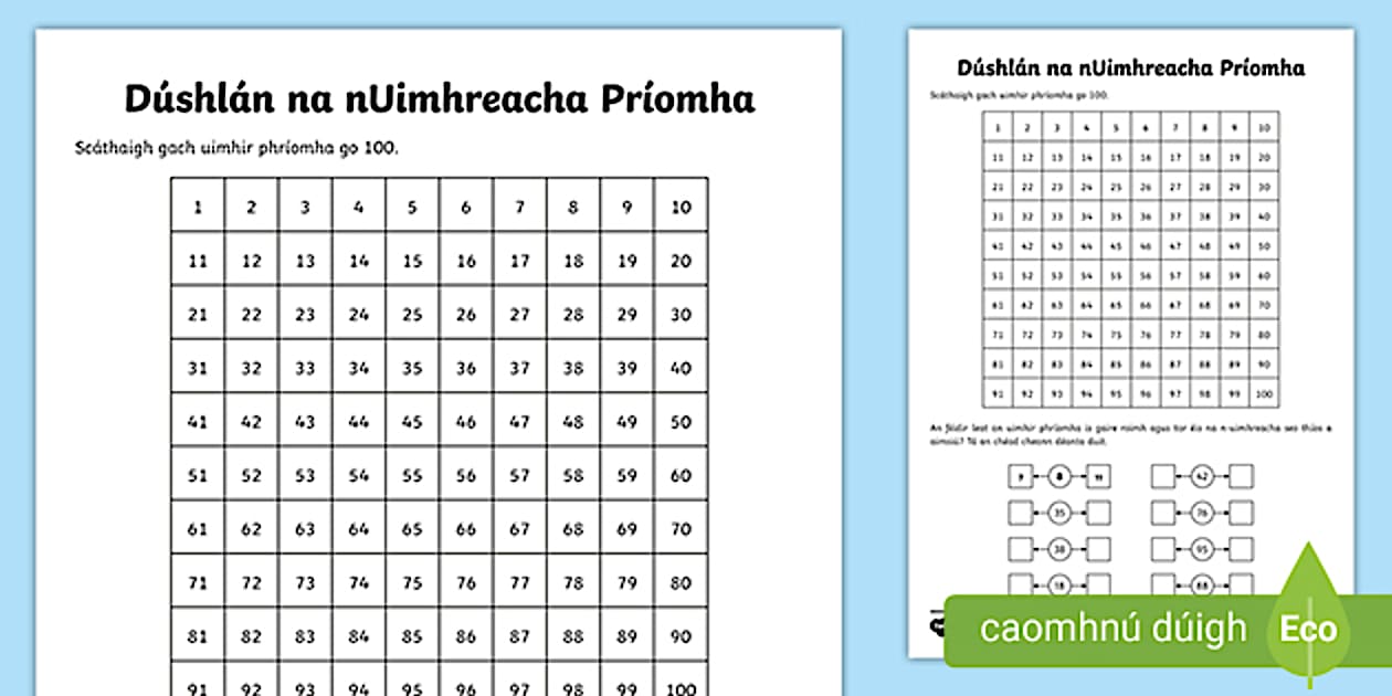 Prime Numbers Challenge Gaeilge