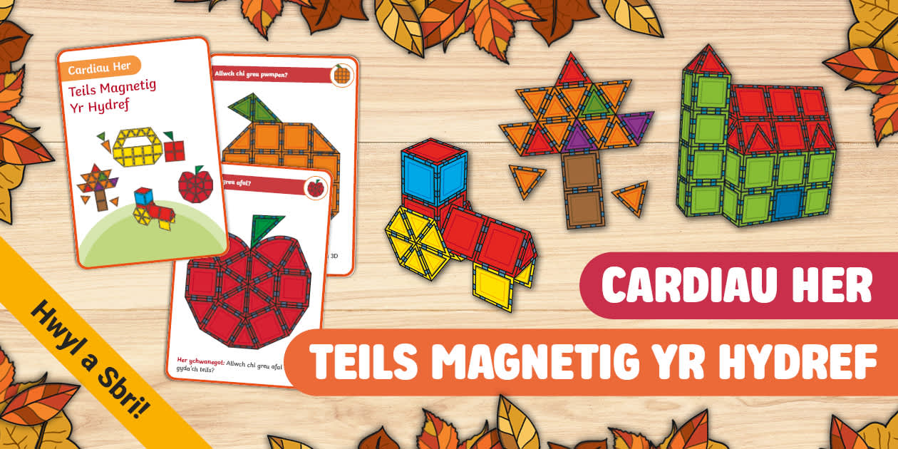 Cardiau Her Teils Magnetig Yr Hydref - Twinkl