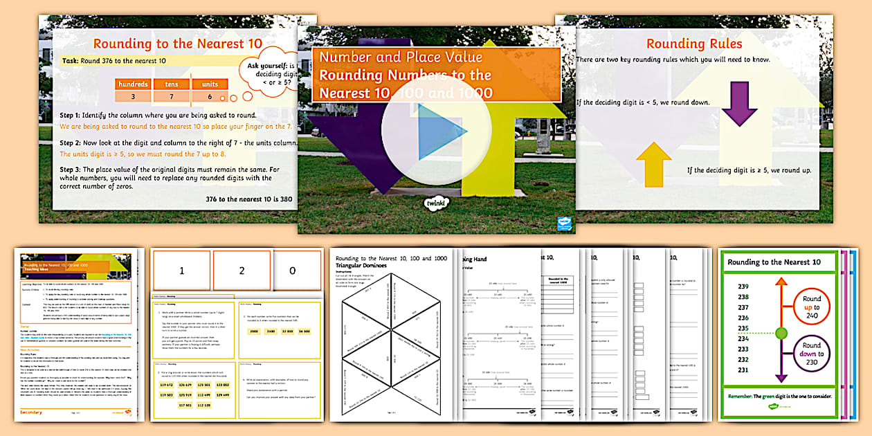 Number and Place Value Lesson 5: Rounding to the Nearest 10, 100 and 1000