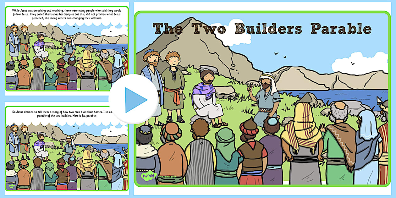 The Two Builders Parable PowerPoint (teacher made) - Twinkl