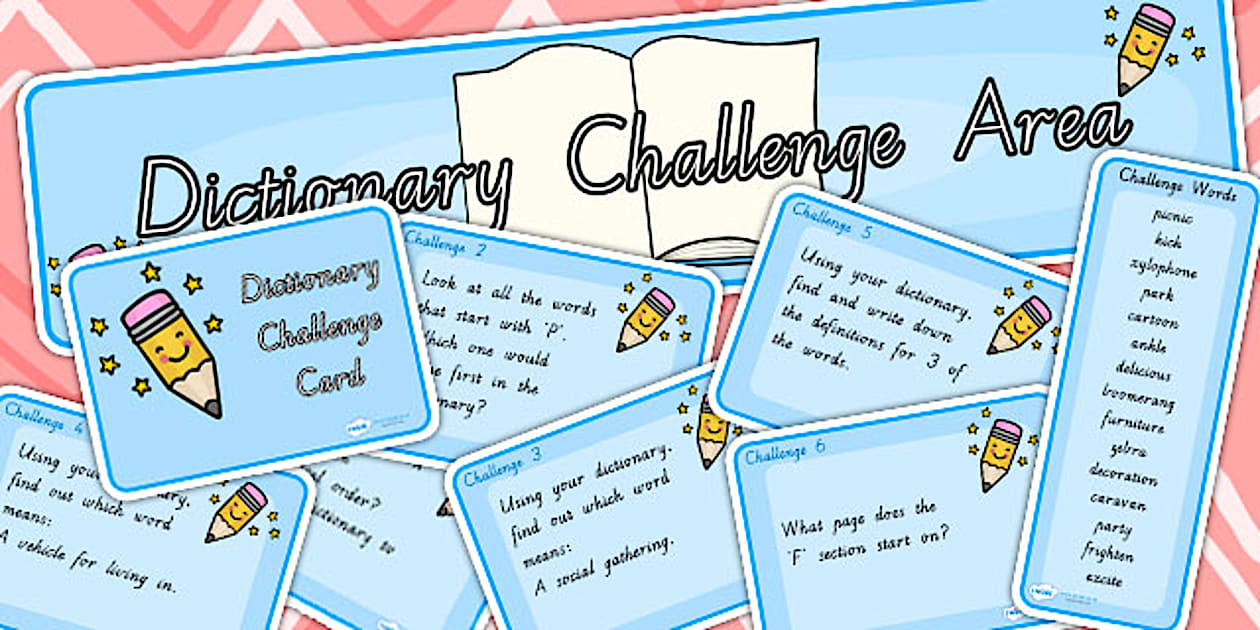 TAS Dictionary Challenge Area Pack (Hecho por educadores)