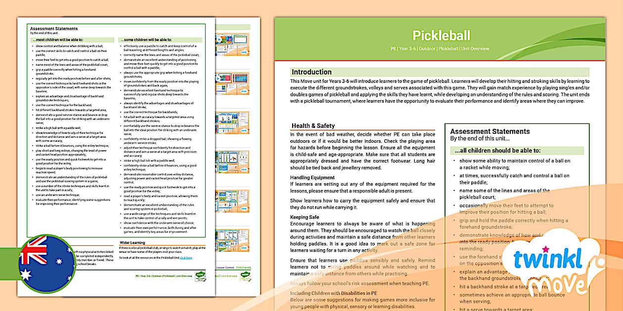 Move PE Year 3-6 Pickleball Unit Overview (profesor hizo)