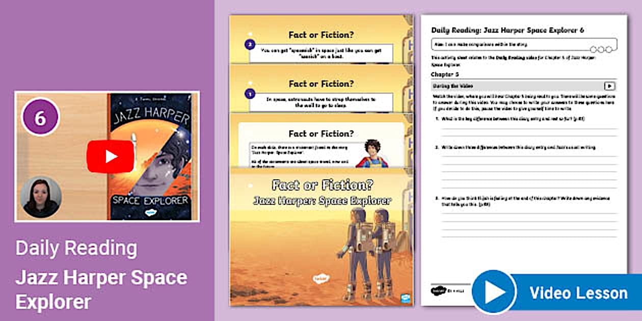 Daily Reading Age 7-11: Jazz Harper Space Explorer Part 6