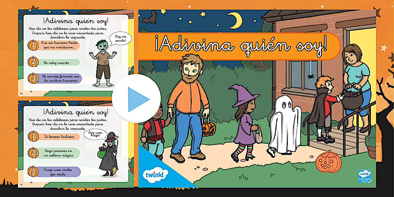 Presentación: ¡Adivina quién soy! - Halloween - Twinkl