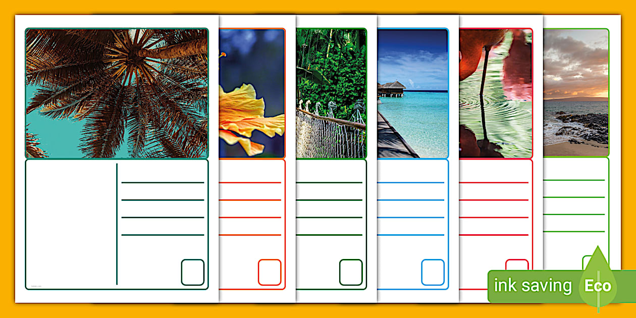 Tropical Postcards | Twinkl | Stationery | KS2 | Tropical