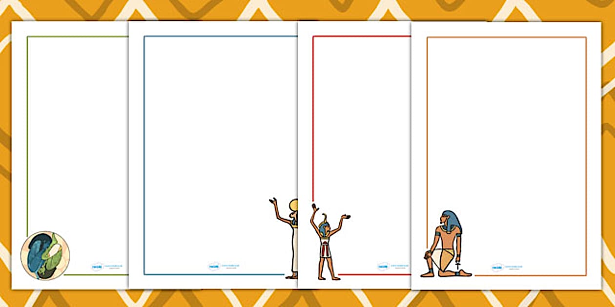 Ancient Egyptian Creation Story Page Borders - ancient egypt