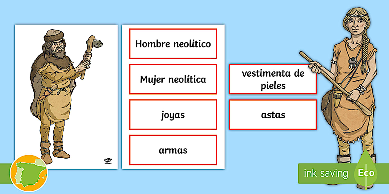 Recortables: La Prehistoria - Twinkl