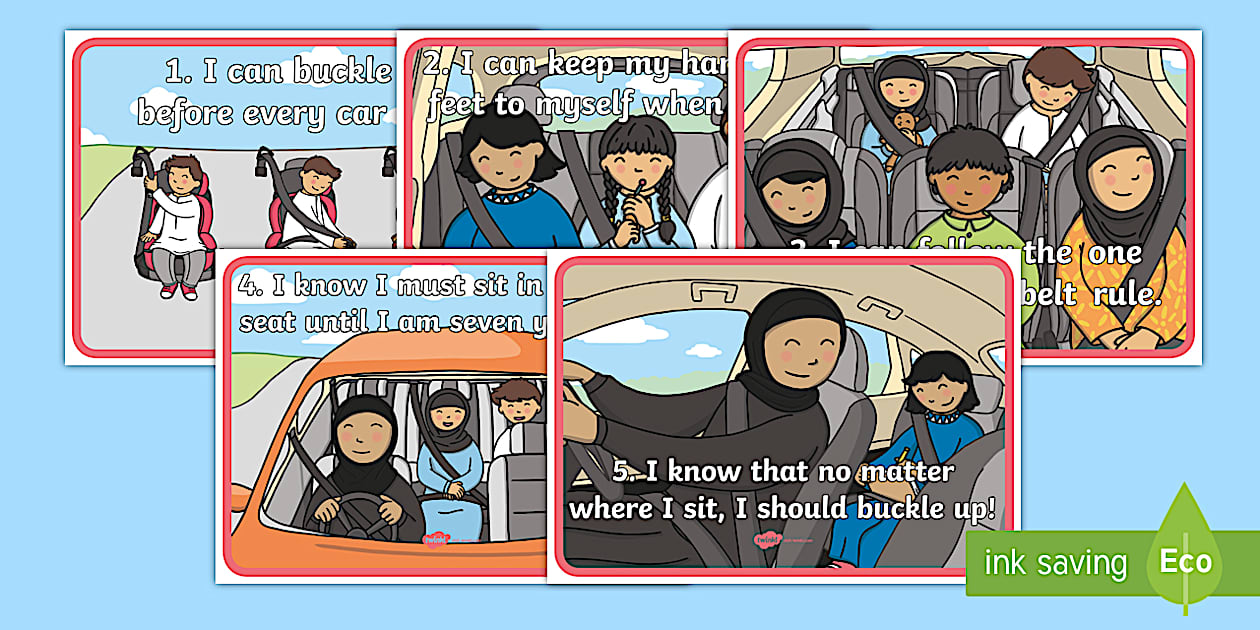 Car Safety Display Posters (teacher made) - Twinkl