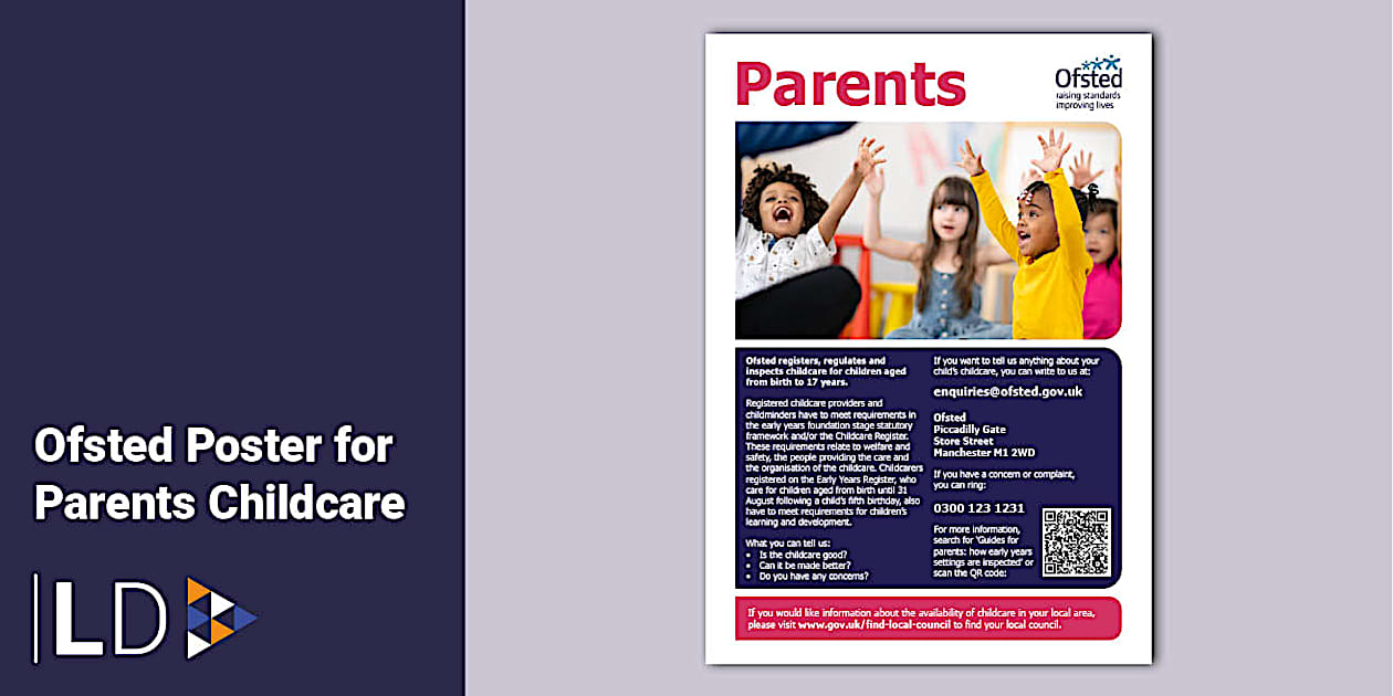 FREE! - Ofsted Poster - Regulating Childcare - Poster For Parents